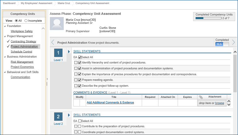 Supervisor Assessment – CMS Online
