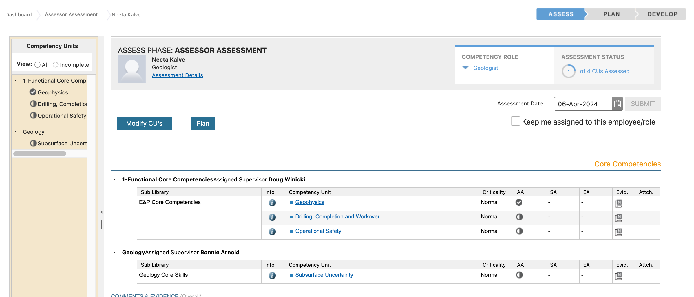 Conducting an Assessor Assessment in CMS Online – CMS Online